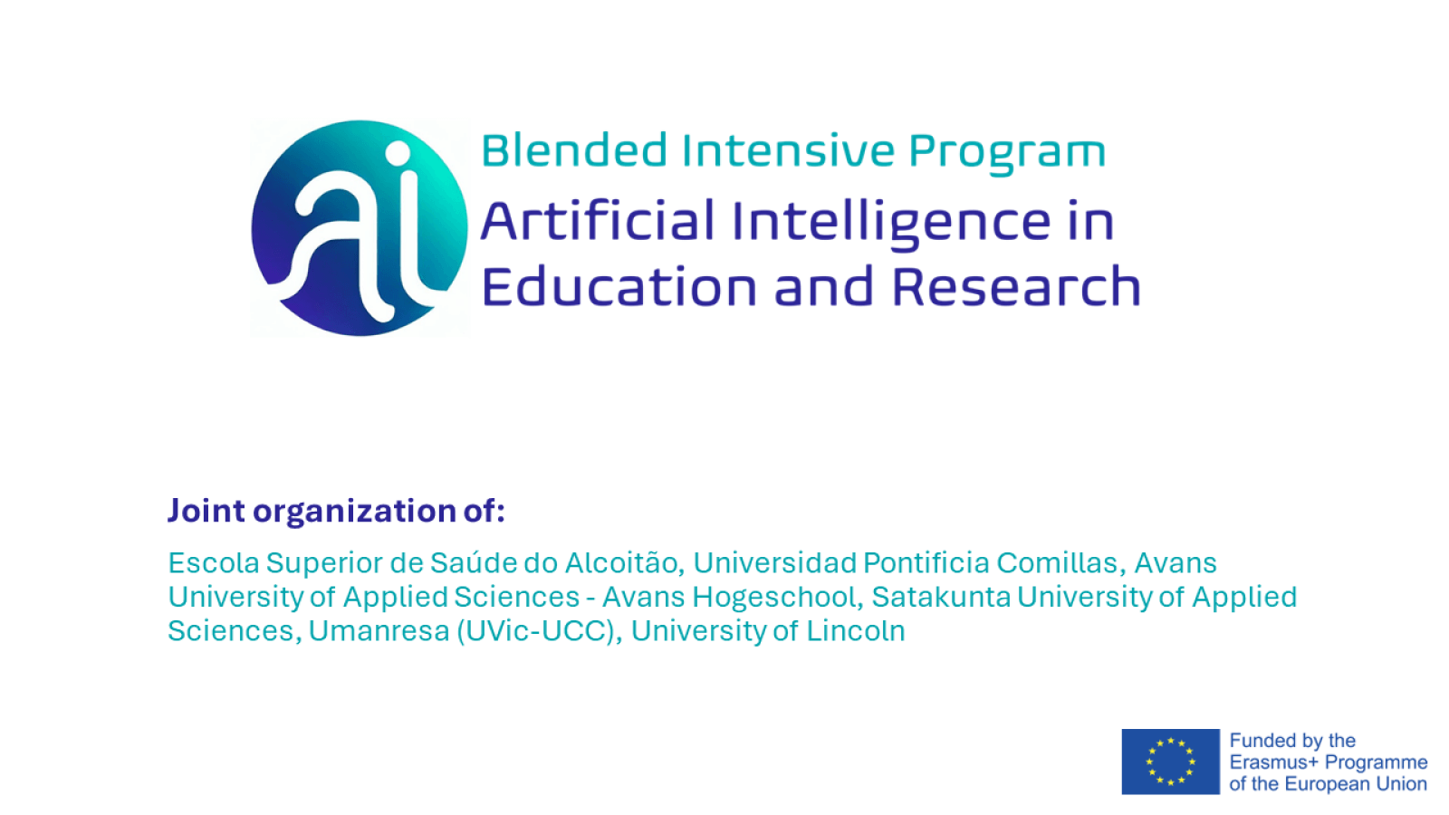 Blended Intensive Program (BIP) in Artificial Intelligence in Education ...